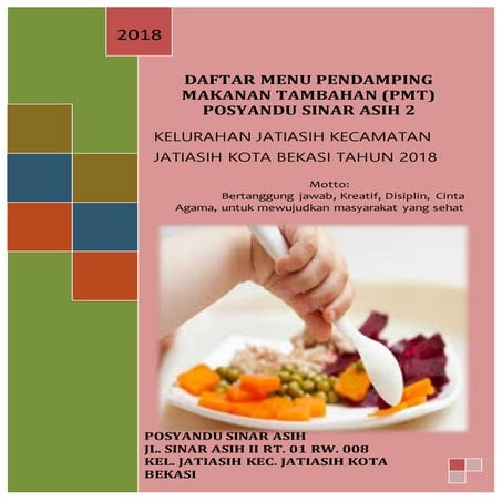 Daftar menu pendamping makanan tambahan | DOCX