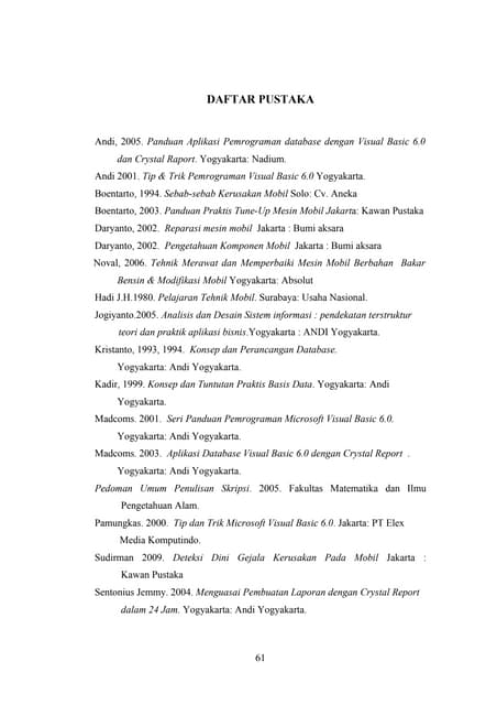 Daftar pustaka | DOC