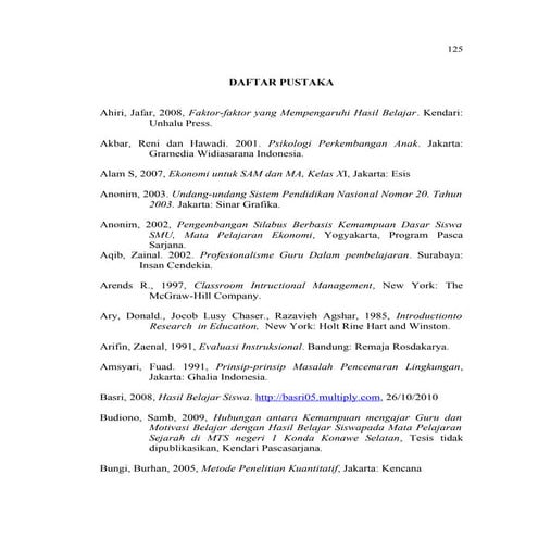 Daftar pustaka | PDF