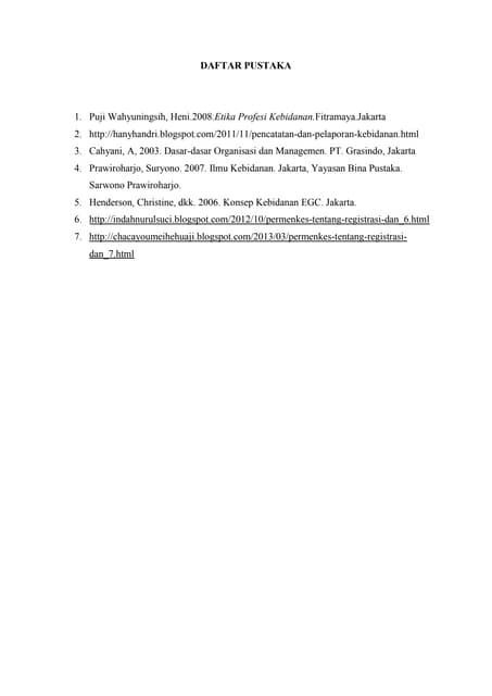 Daftar pustaka | PDF