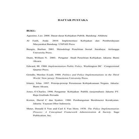 Daftar pustaka | DOC