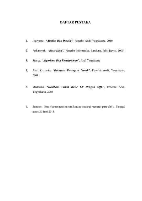 daftar pustaka | PDF