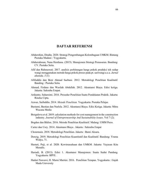 Latihan menulis daftar pustaka dan kutipan | PDF