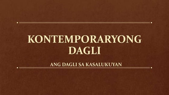 Dagli | PPT