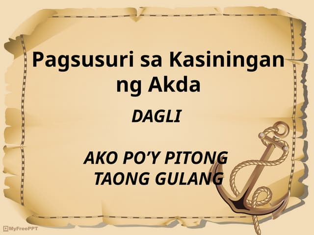 FILIPINO 10 QUARTER 2 LESSON 2 " DAGLI " pptx. | PPTX