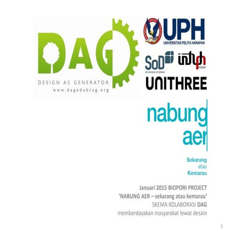 DAG program "Nabung Aer" 2015 | PPT