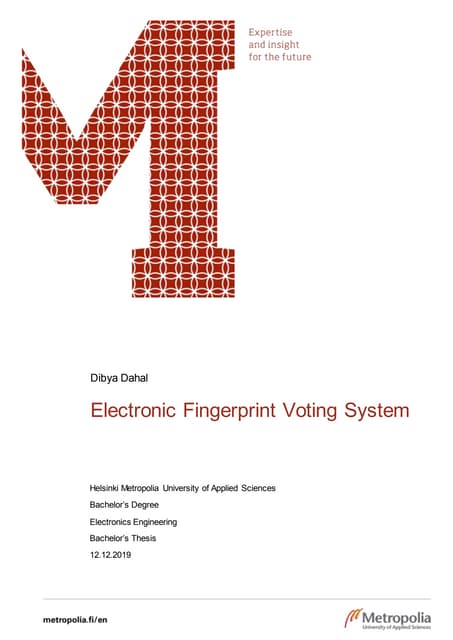 Smart Voting System with Face Recognition | PPT
