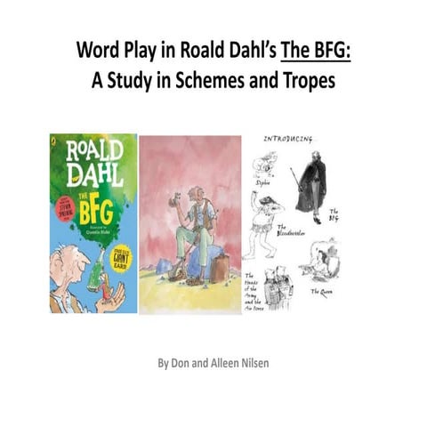 Word Play in Roald Dahl's The BFG: A Study in Schemes and Tropes | PPTX
