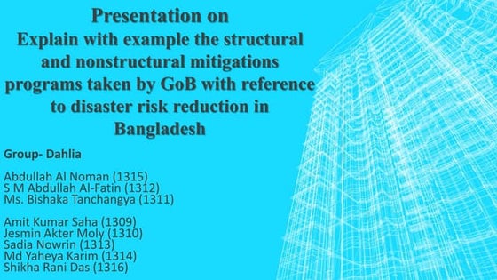 Concept of disaster, hazard, vulnerability, exposure, capacity | PPT