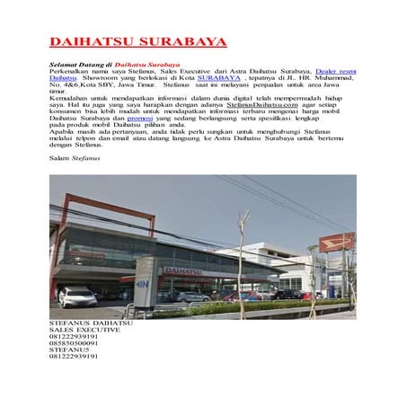 Daihatsu surabaya | PDF