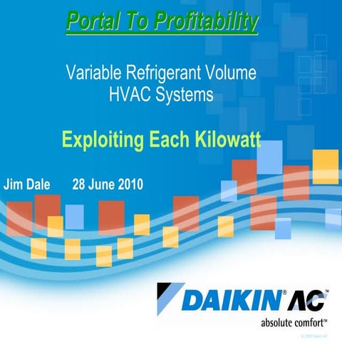 Daikin presentation VRF SYSTEMS DESIGN AND PPT | PDF