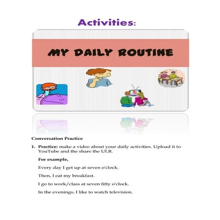 Dailies activities | PDF