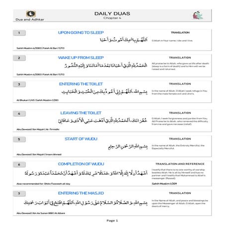 Daily-Essential-Duas please refer best dua book | PDF