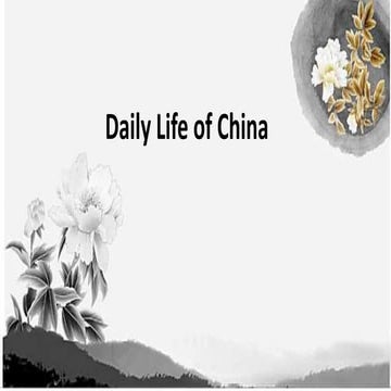 Daily life-of-china | PPTX