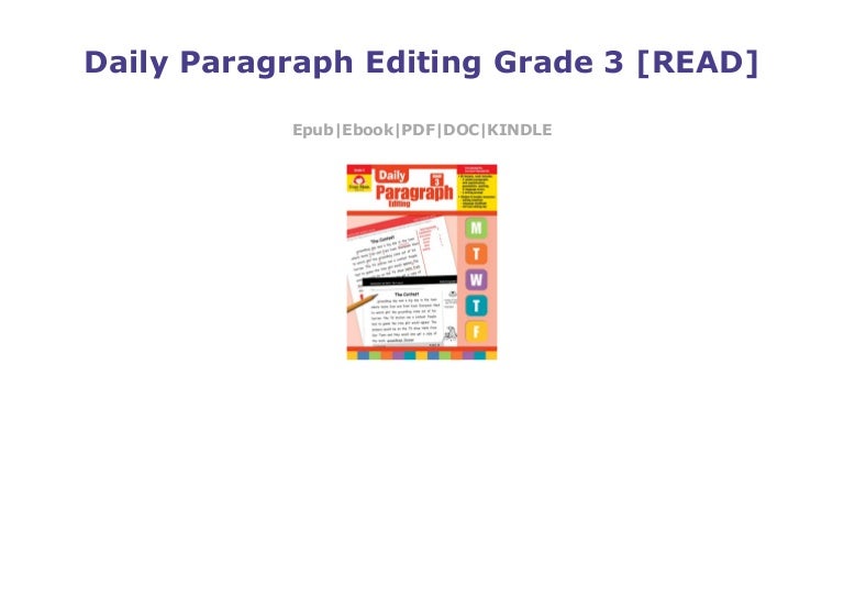 Daily Paragraph Editing Grade 3