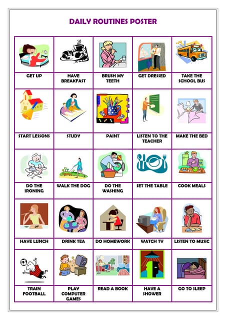 Daily activities-board-game | PDF