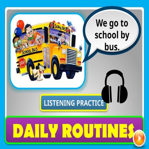 daily routines for simple present tenses | PPT