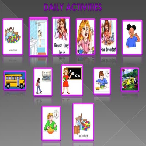 Daily activities | PPTX