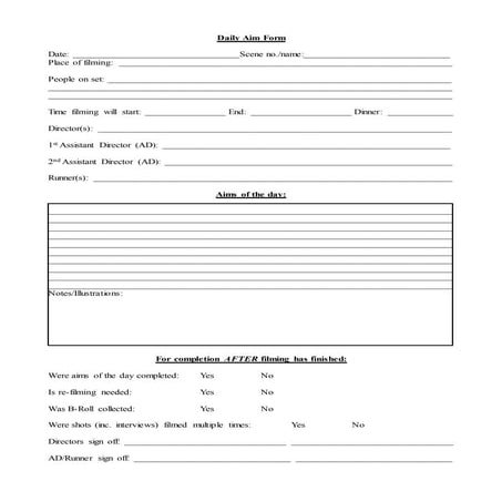 Cast and Crew Release Form | DOC