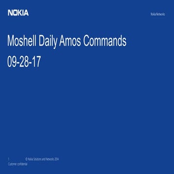 Daily AMOS commands for deploying and in | PPT