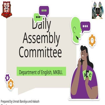 Daily Assembly Committee - Welcome Report.pptx