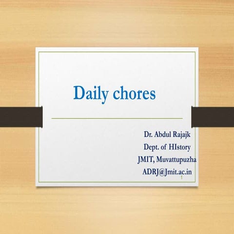 Daily chores.ppt | Free Download