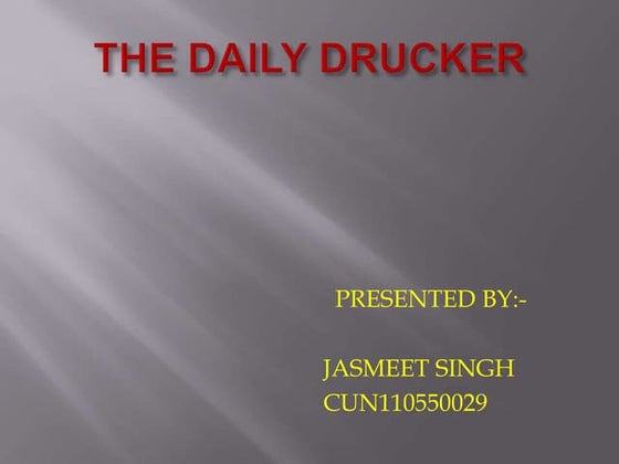 Main Ideas of Peter drucker | PDF