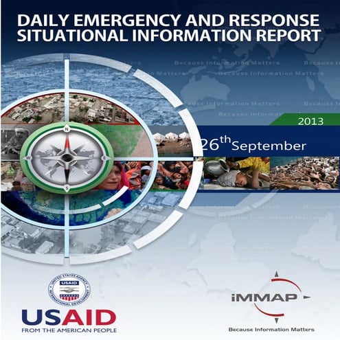 Daily emergency and response situational information report 26th sep ...