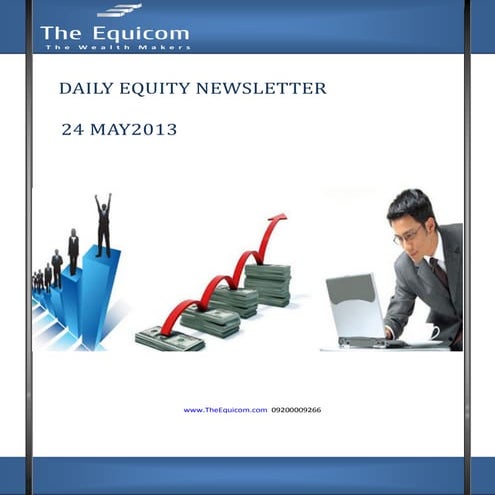 Daily equity news letter 24 may2013 | PDF
