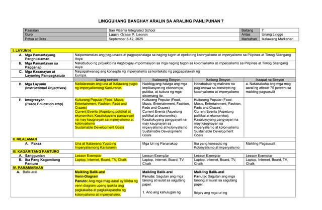 LE_Q2_AP7_Lesson 3 Week 6. lesson exemplar | PDF