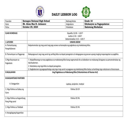 DAILY LESSON LOG-Grade 10-2nd quarter.docx