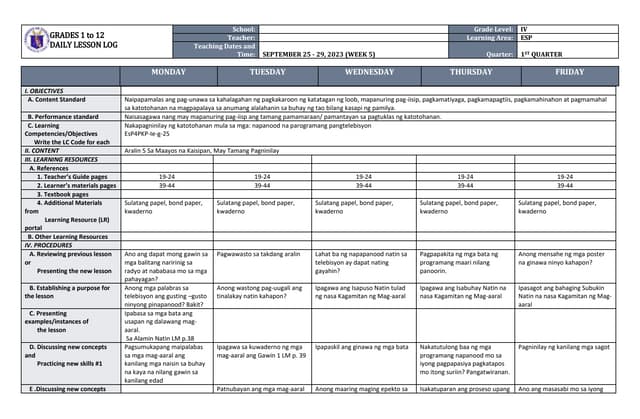 Detailed lesson plan | DOCX