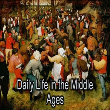 Daily life in the Middle Ages | PPT