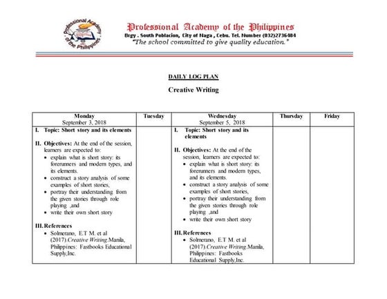 Grade 8 Lesson Plan in English | DOCX