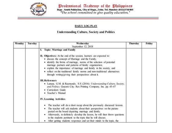 Grade 8 Lesson Plan in English | DOCX