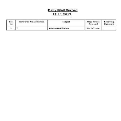 Daily mail record | DOCX