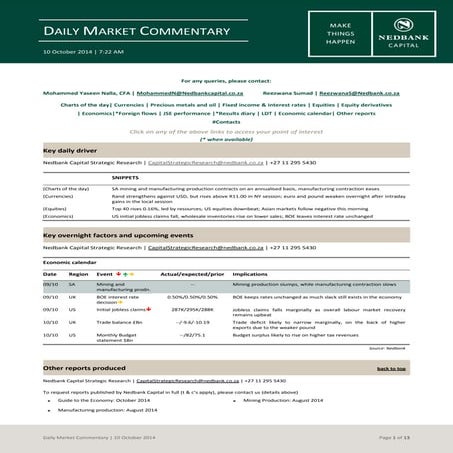 Daily market commentary 11112014 | PDF