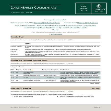 Daily market commentary 11112014 | PDF