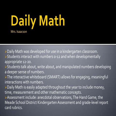 Daily math | PPT