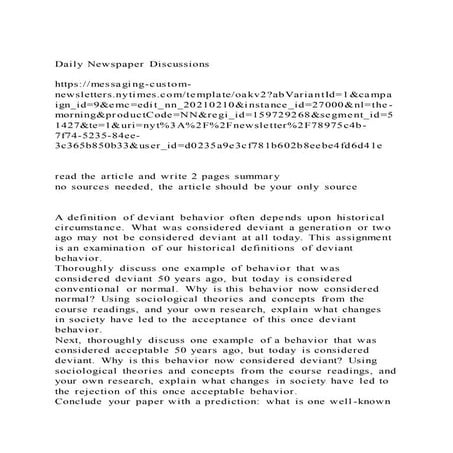 Daily newspaper discussionshttpsmessaging custom-newsletter | PDF