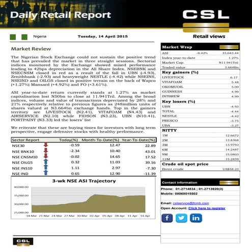 Daily Retail Report Market Report | PDF