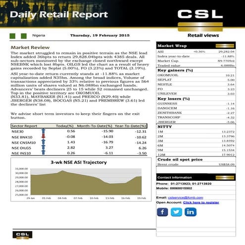 Daily Retail Report | PDF