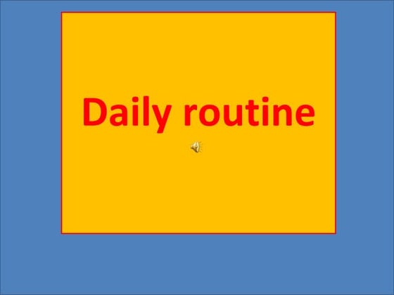 Everyday activities | PDF