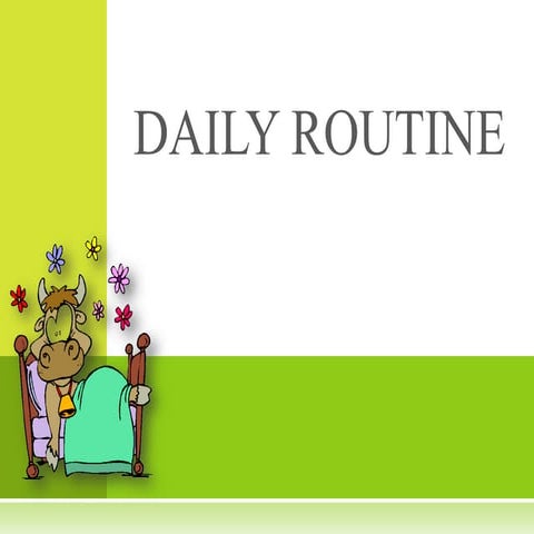 Daily routine | PPTX