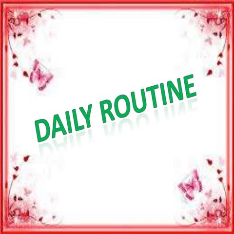 My daily routine | DOCX