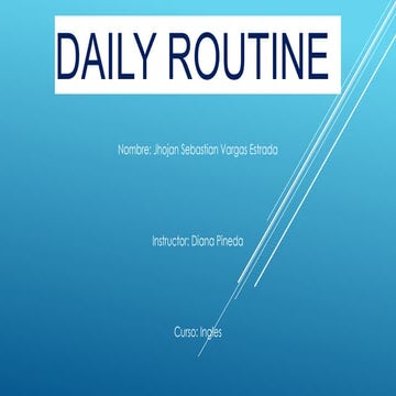 Daily routine | PPT