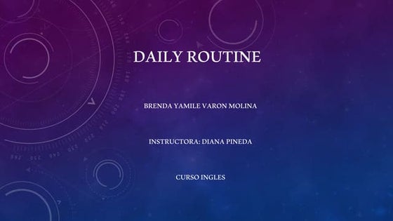 Daily routines | PDF