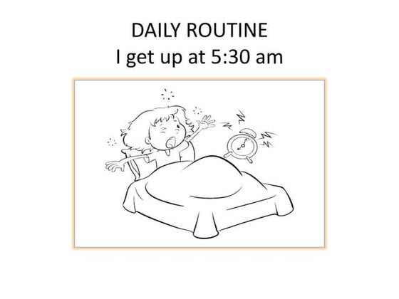 MY DAILY ROUTINE | PPT