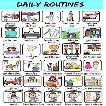 Daily routine vocabulary | PDF