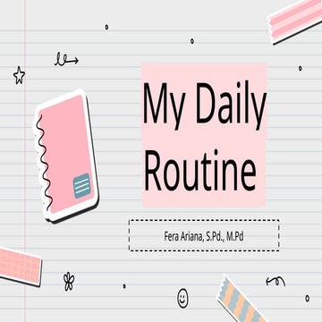 English: how to tell about your daily routines | PPTX